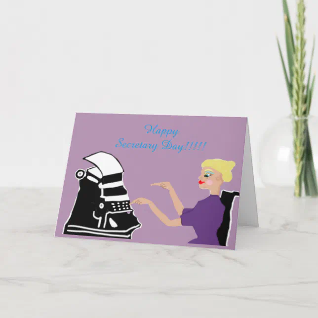 Happy Secretary Day Card | Zazzle