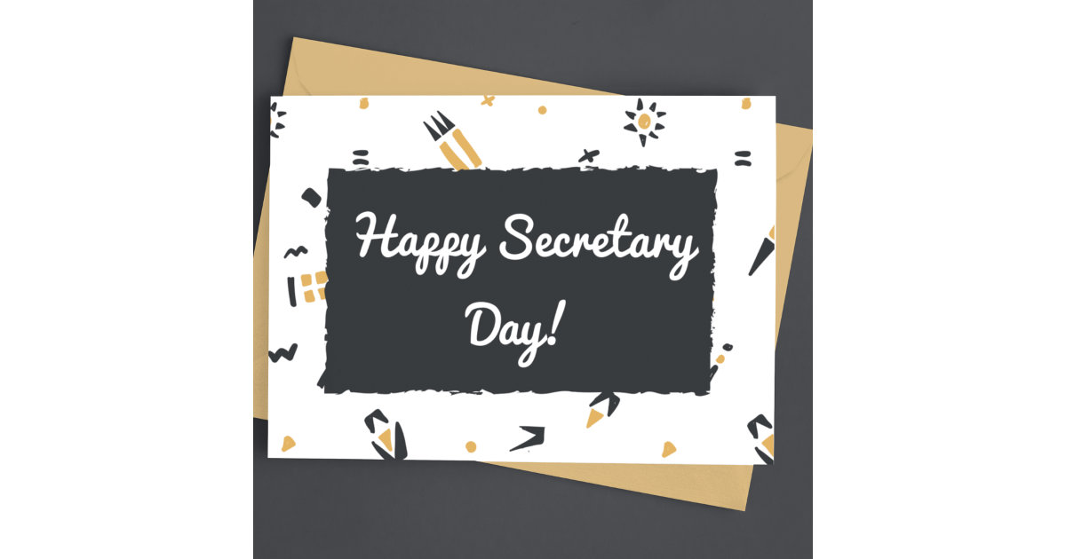 Happy Secretary Day Holiday Postcard | Zazzle