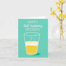 Happy Self Isolation Birthday Card | Zazzle