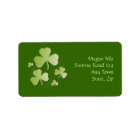 Happy Shamrocks Address Label | Zazzle