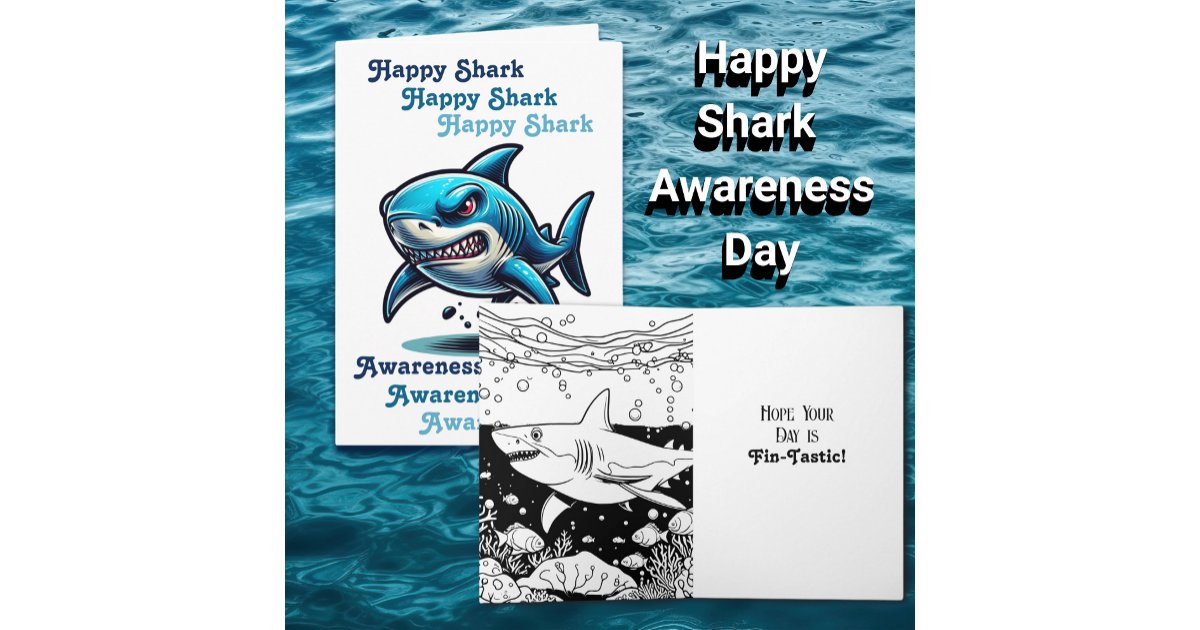 Happy Shark Awareness Day | July 14th Card | Zazzle