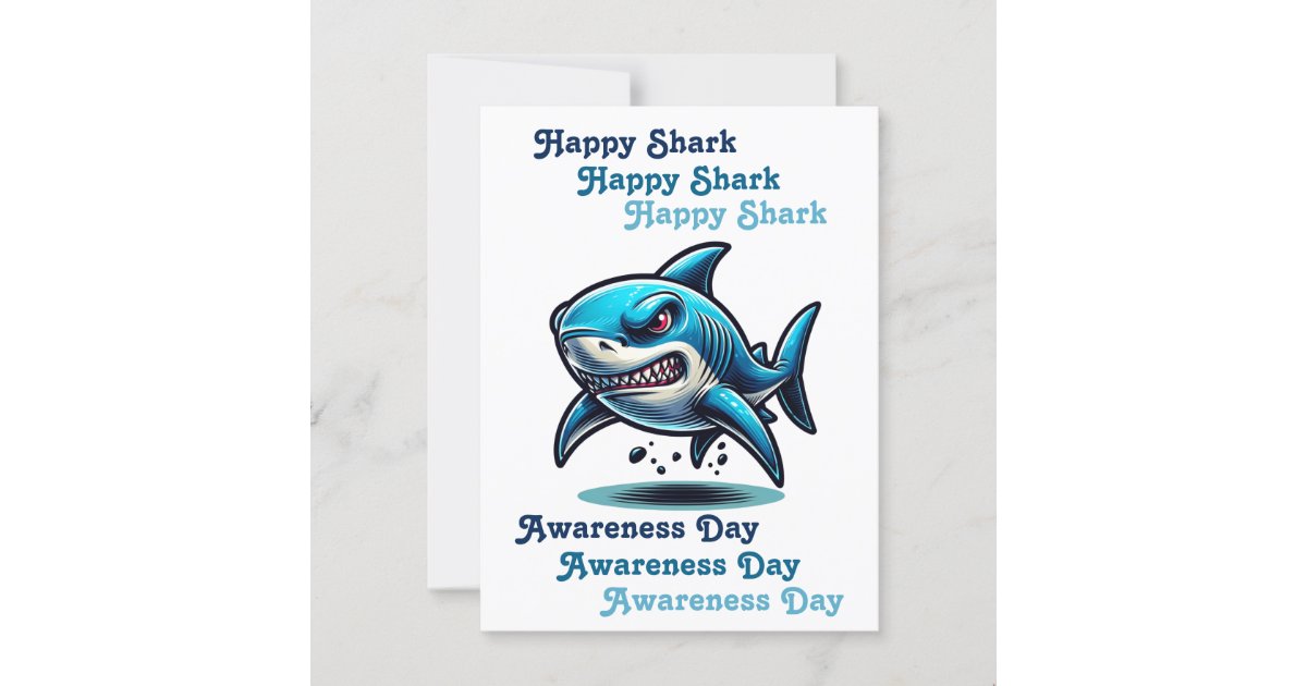 Happy Shark Awareness Day | July 14th Postcard | Zazzle