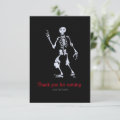 Happy skeleton thank you card | Zazzle