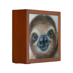 HAPPY SLOTH DESK TIDY! DESK ORGANIZER | Zazzle