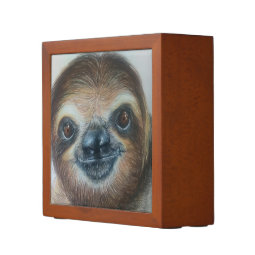 HAPPY SLOTH DESK TIDY! DESK ORGANIZER | Zazzle