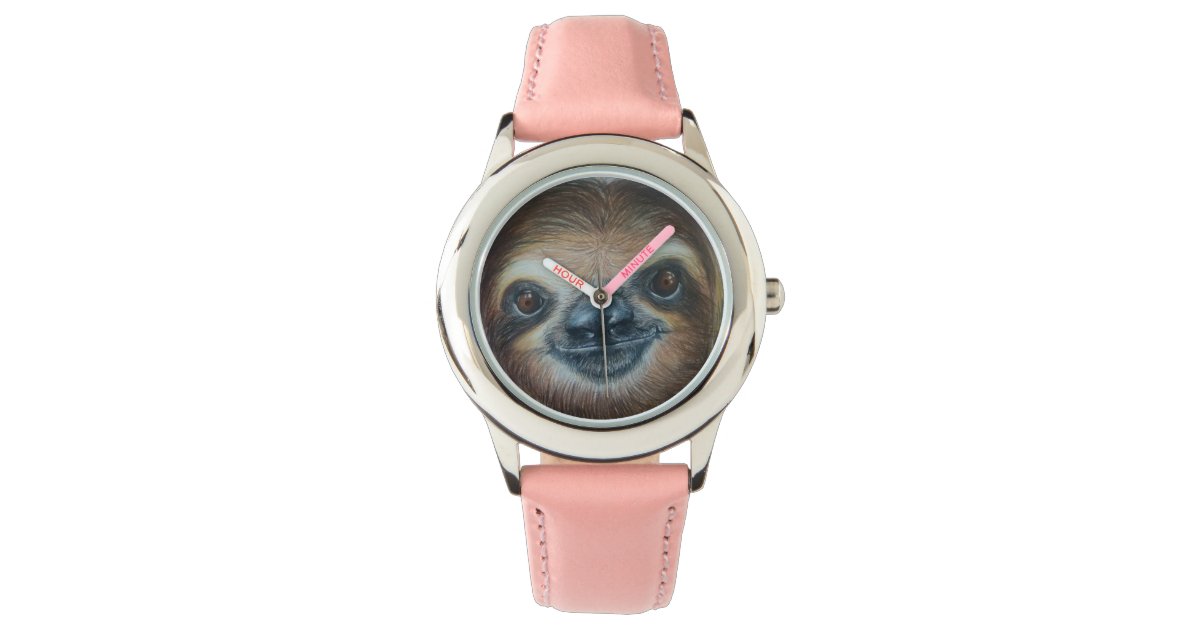 HAPPY SLOTH! watch | Zazzle