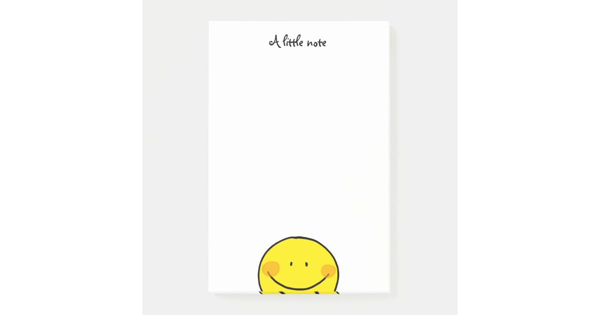 happy smile post-it notes | Zazzle