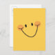 Happy smile yellow postcard | Zazzle