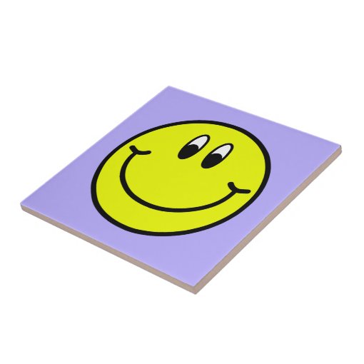 Happy Smiling Face Emoji Ceramic Photo Tile | Zazzle