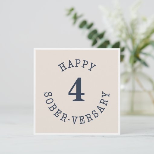 Happy Sober-versary Card | Zazzle