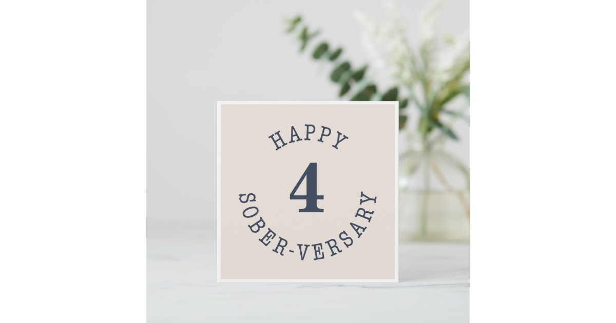 Happy Sober-versary Card | Zazzle