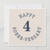 Happy Sober-versary Card | Zazzle