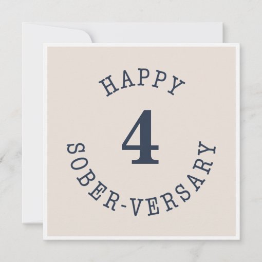Happy Sober-versary Card | Zazzle