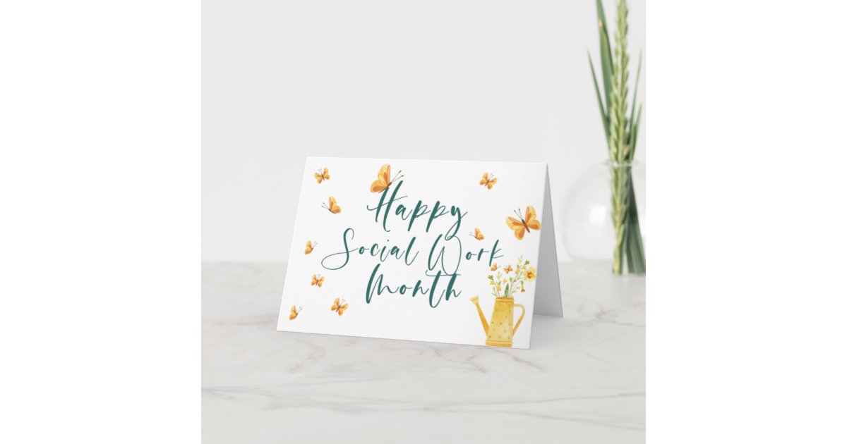 Happy Social Work Month Card | Zazzle