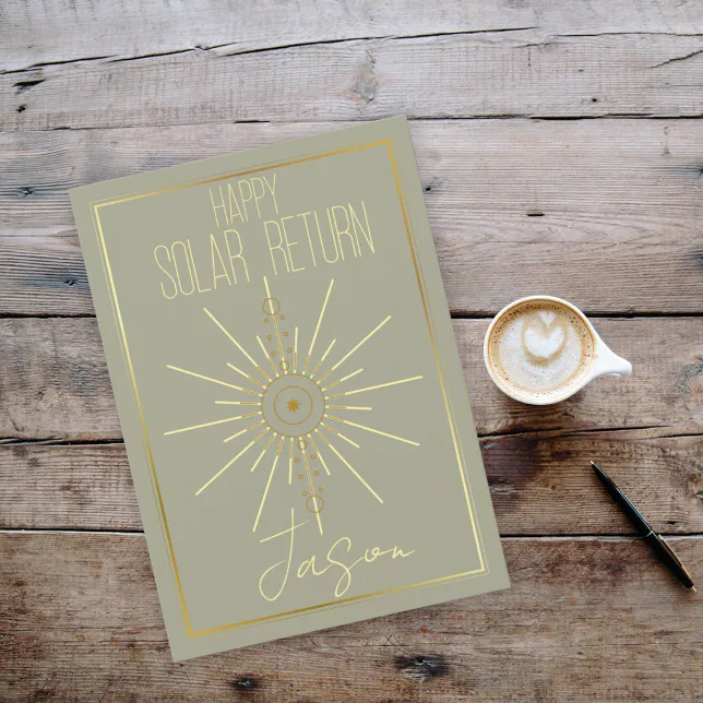 Happy Solar Return Card | Zazzle