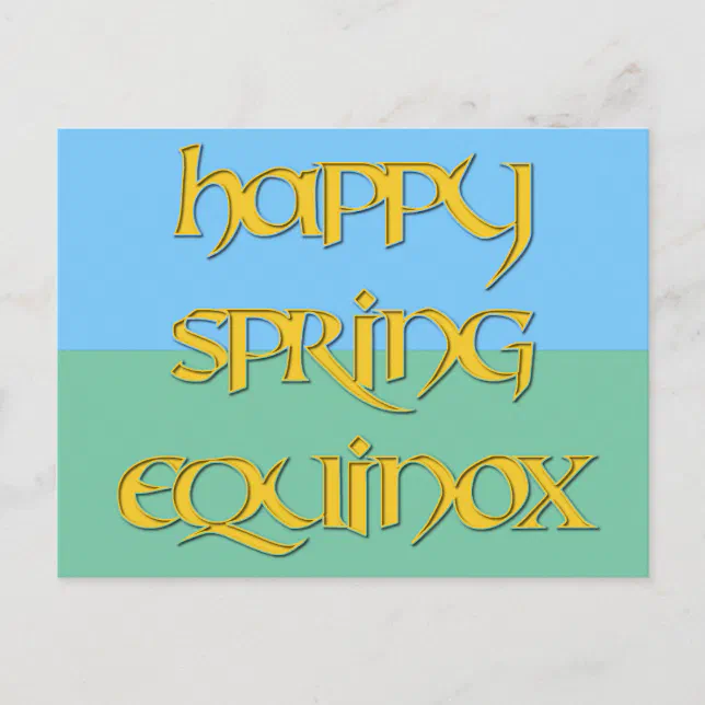 Happy Spring Equinox Postcard | Zazzle