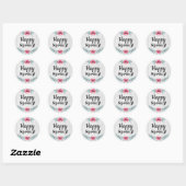 Happy Spring round sticker | Zazzle