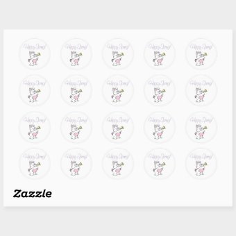 Happy Spring Stickers | Zazzle