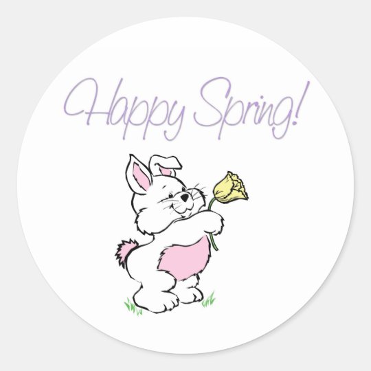 Happy Spring Stickers | Zazzle.com