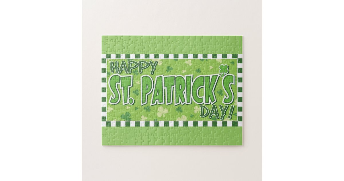 Happy St. Patrick's Day Jigsaw Puzzle | Zazzle