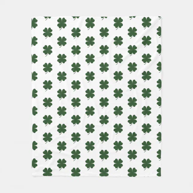 Happy St. Patrick's Day Shamrocks Throw Blanket | Zazzle