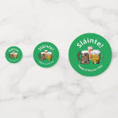 HAPPY ST PATRICK'S DAY Sláinte! Cartoon Beers Confetti | Zazzle
