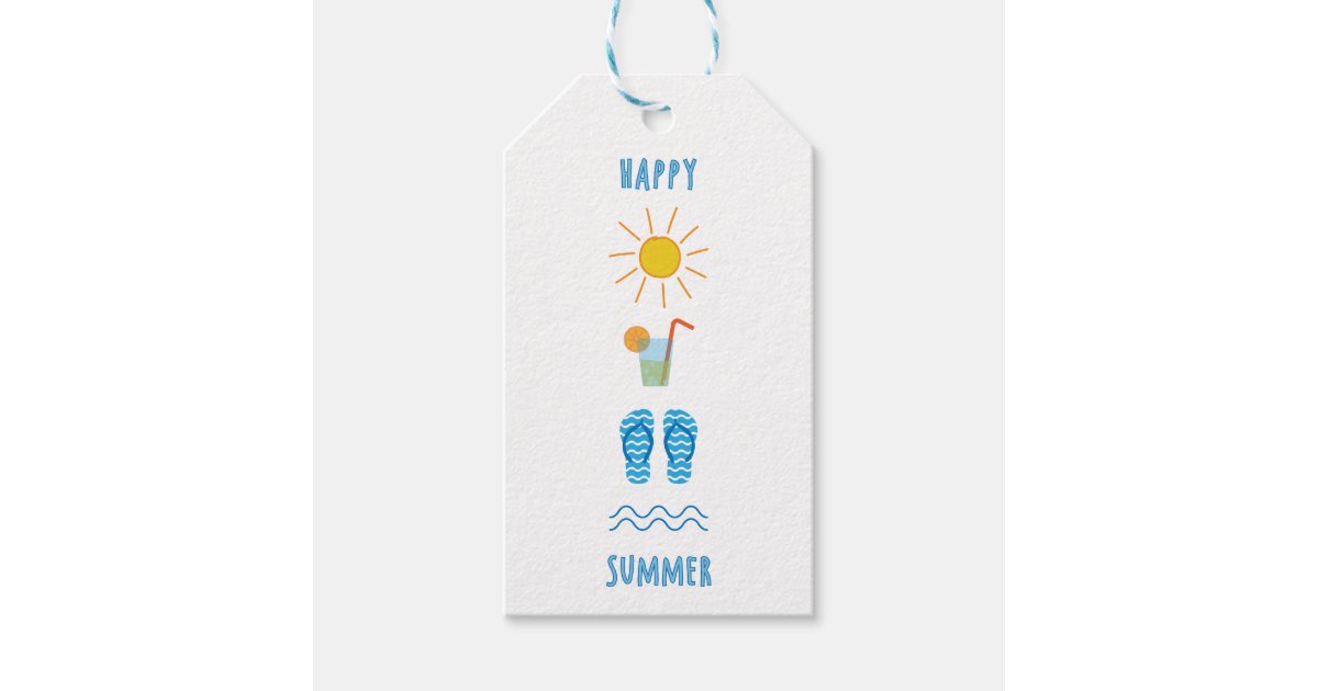 Happy Summer Gift Tag | Zazzle