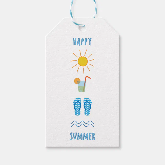 Happy Summer Gift Tag | Zazzle