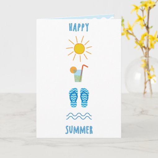 Happy Summer Greeting Card | Zazzle