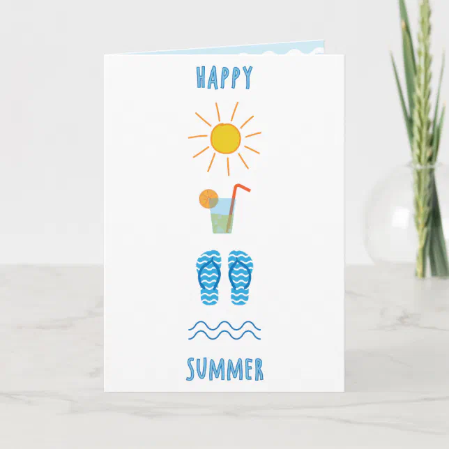 Happy Summer Greeting Card | Zazzle