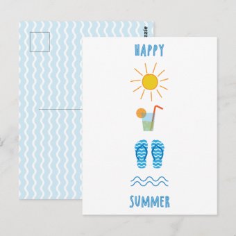 Happy Summer Postcard | Zazzle