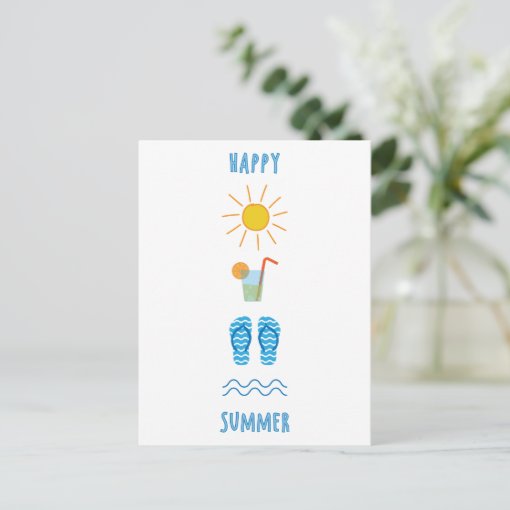 Happy Summer Postcard | Zazzle