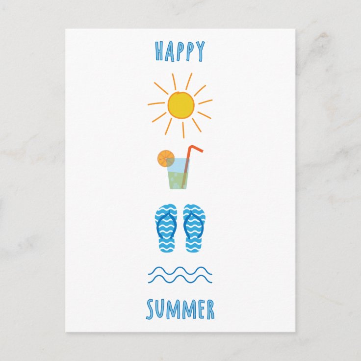 Happy Summer Postcard | Zazzle