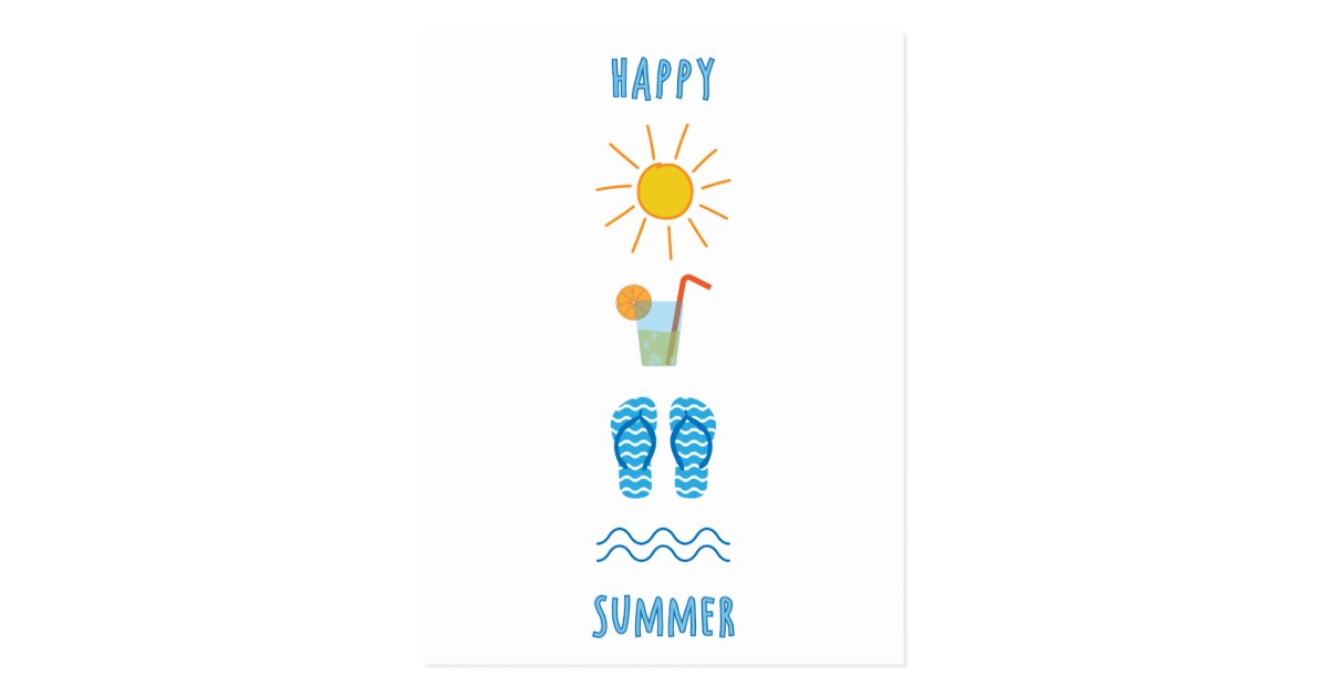 Happy Summer Postcard | Zazzle.com
