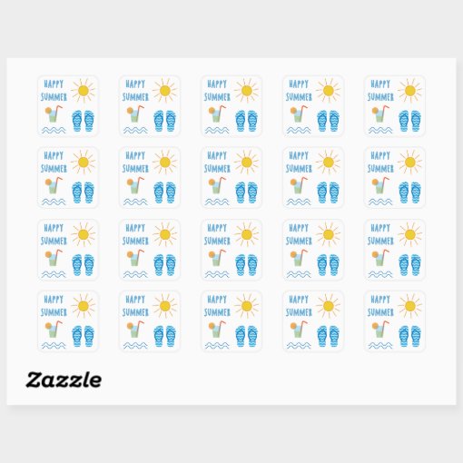 Happy Summer Sticker | Zazzle