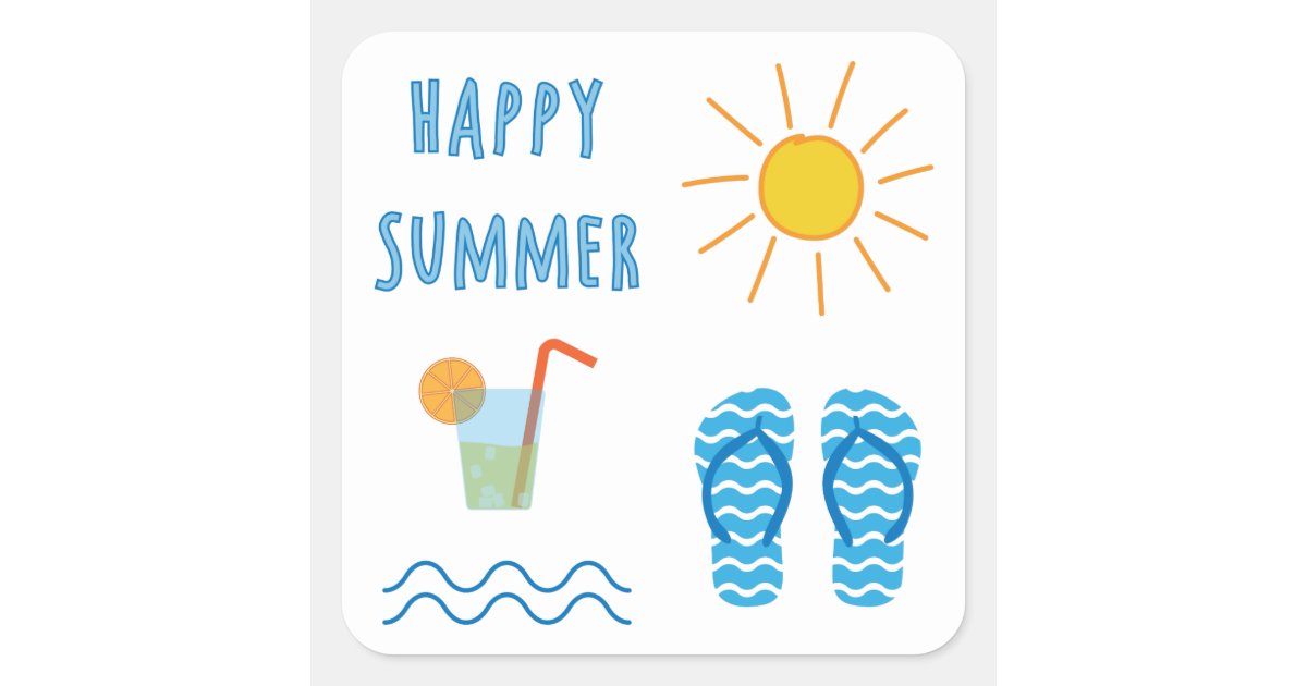 Happy Summer Sticker | Zazzle