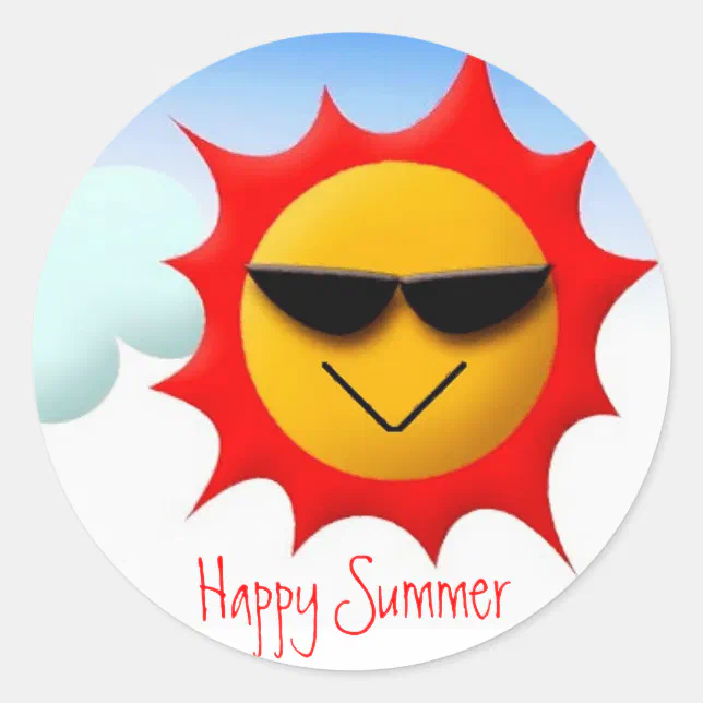 Happy Summer Sticker | Zazzle