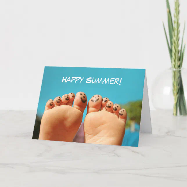Happy Summer Toes Card | Zazzle