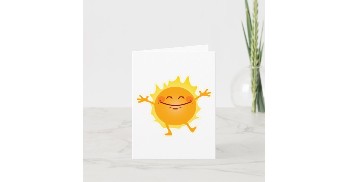 Happy Sun, Sunshine, Summer Solstice Card | Zazzle