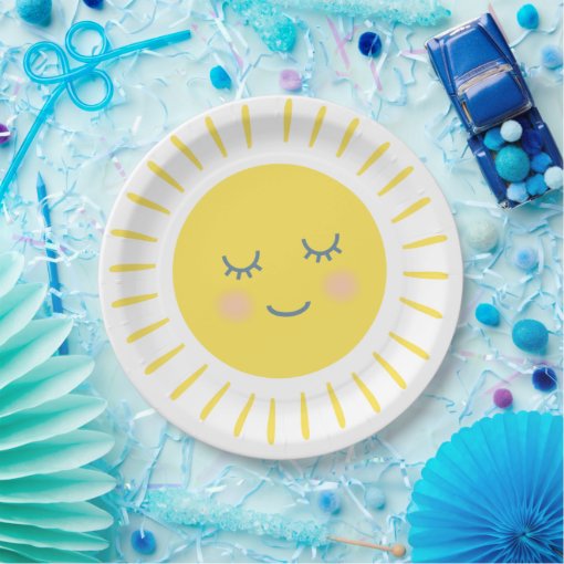 Happy Sunshine Paper Plates | Zazzle