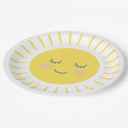 Happy Sunshine Paper Plates | Zazzle