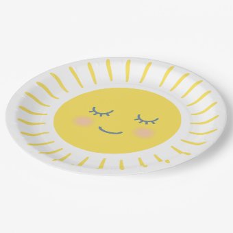 Happy Sunshine Paper Plates | Zazzle