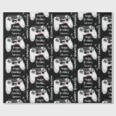 Happy & Sweaty Game Controller Personalized Wrapping Paper | Zazzle