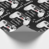 Happy & Sweaty Game Controller Personalized Wrapping Paper | Zazzle