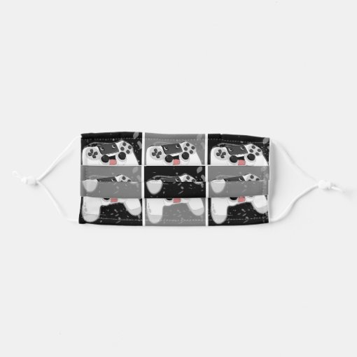 Happy & Sweaty Video Game Controller Adult Cloth Face Mask | Zazzle