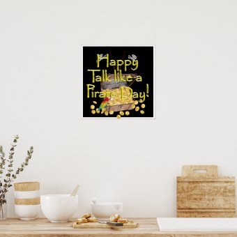 Happy "Talk like a Pirate" Day Poster | Zazzle