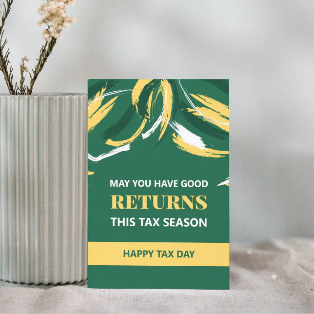 Happy Tax Day Postcard | Zazzle