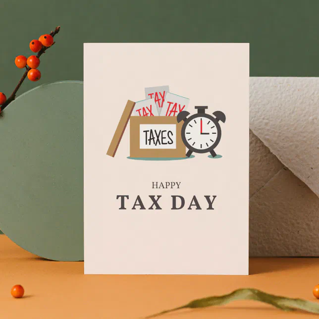 Happy Tax Day Postcard | Zazzle