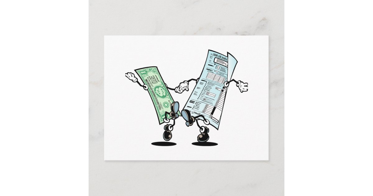Happy Tax Refund Design Postcard | Zazzle