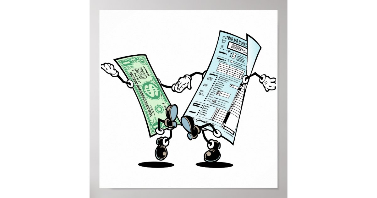 Happy Tax Refund Design Poster | Zazzle